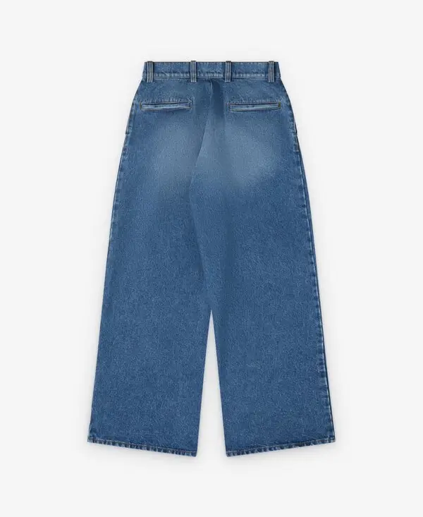ERL Pleated Wide-leg Jeans