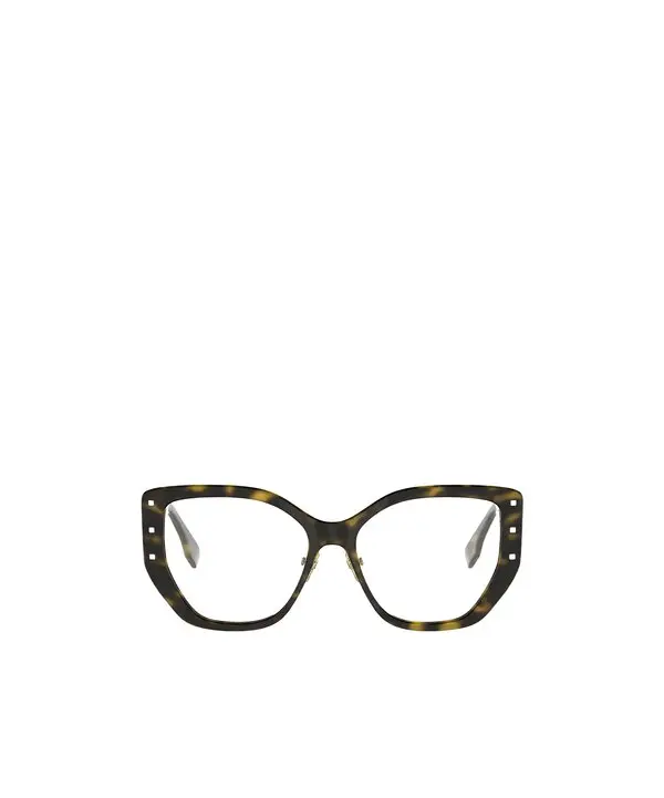 Fendi Geometric Frame Glasses - Black