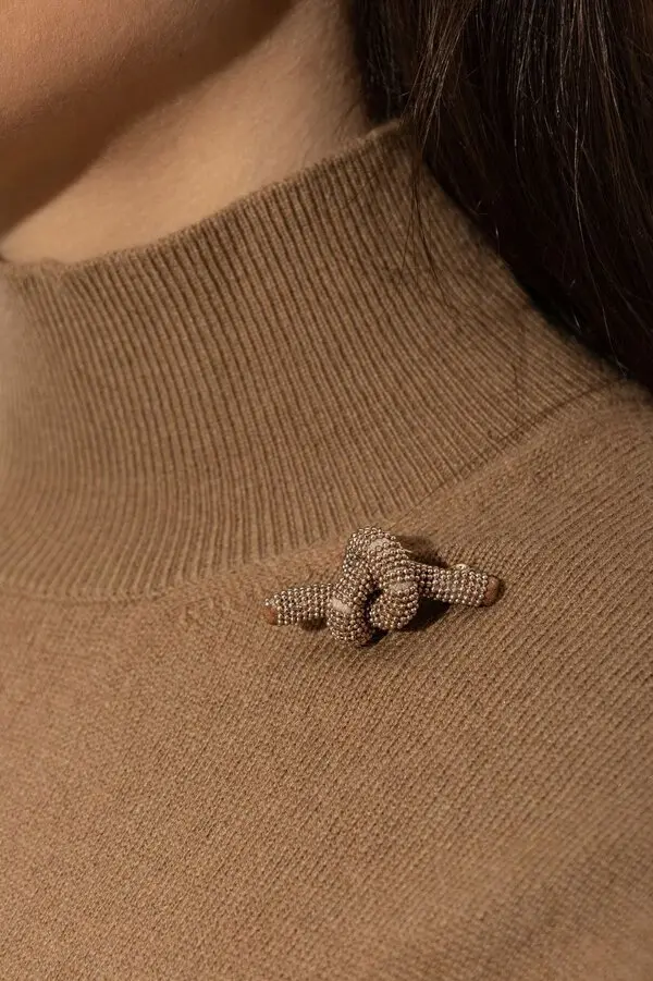 Fabiana Filippi Beaded Detail Knitted Dress