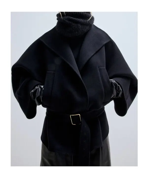 DARKPARK Alba Midi Oversize Cashmere Wool Coat