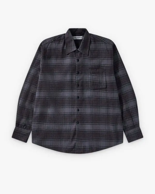 Our Legacy Above Check Shirt - Faded Nocturne