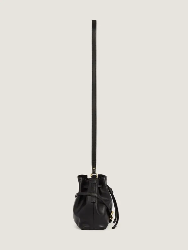 Givenchy Mini Voyou Bucket Bag In Shiny Leather