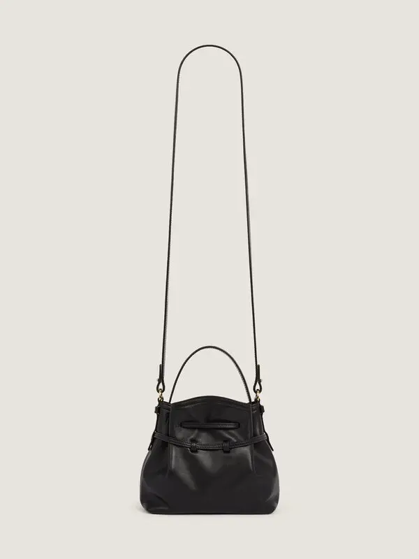 Givenchy Mini Voyou Bucket Bag In Shiny Leather