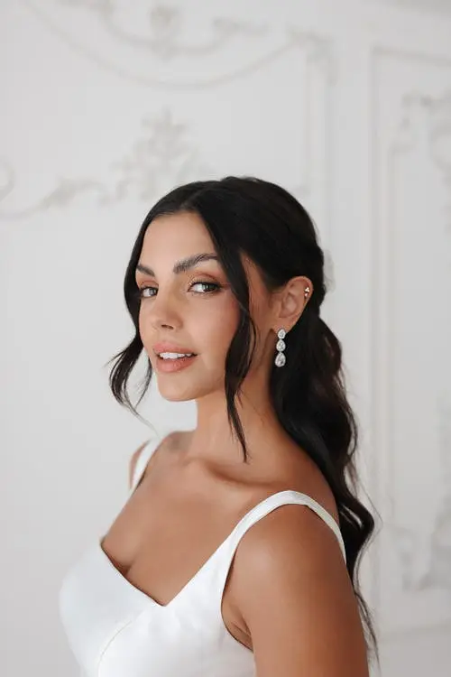 UNTAMED PETALS Dynasty Crystal Drop Earrings