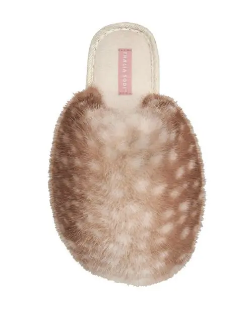 Thalia Sodi Bambi Sheepskin Fur Band Slipper