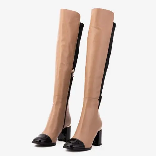 VINCI LEATHER SHOES The Verona Leather Knee High Boot