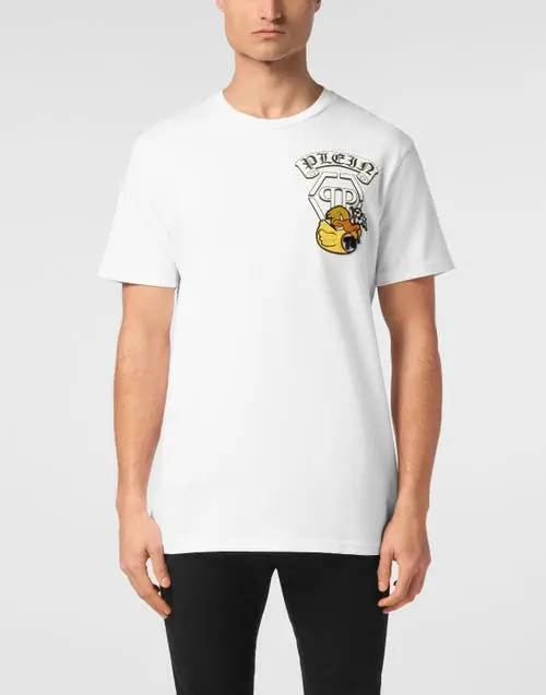 Philipp Plein T-shirt Round Neck Ss Gothic Duck