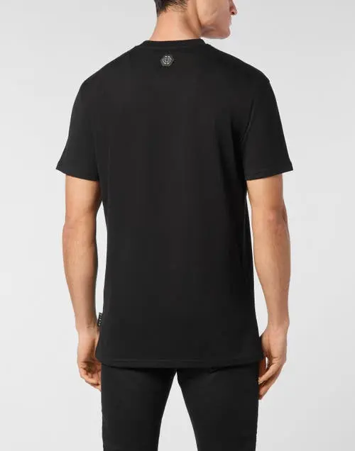 Philipp Plein T-shirt Round Neck Ss Plein Coursive