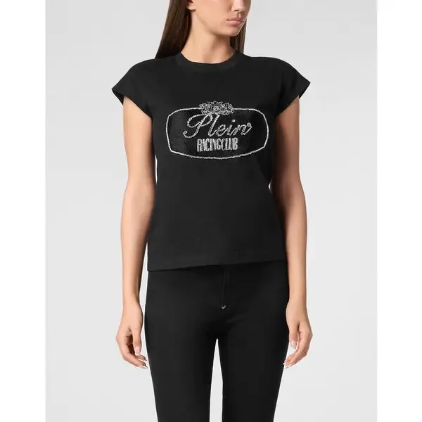 Philipp Plein Jersey Tank Top Cars Racing - Black