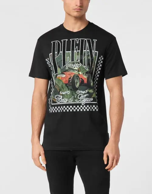 Philipp Plein T-shirt Round Neck Ss Racing