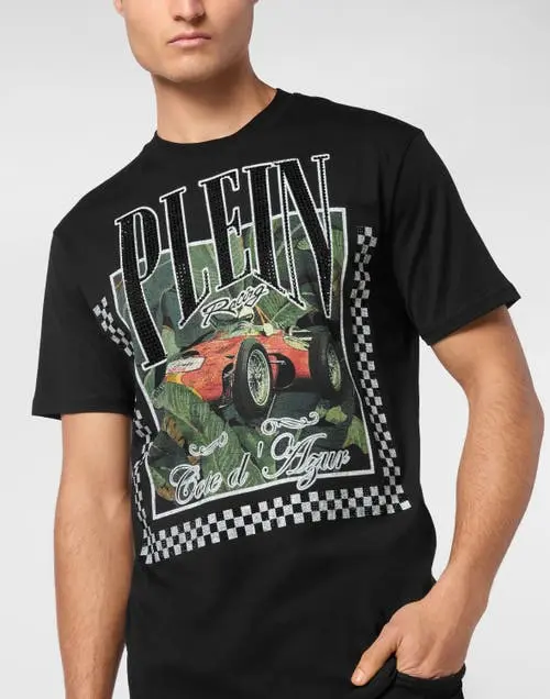Philipp Plein T-shirt Round Neck Ss Racing