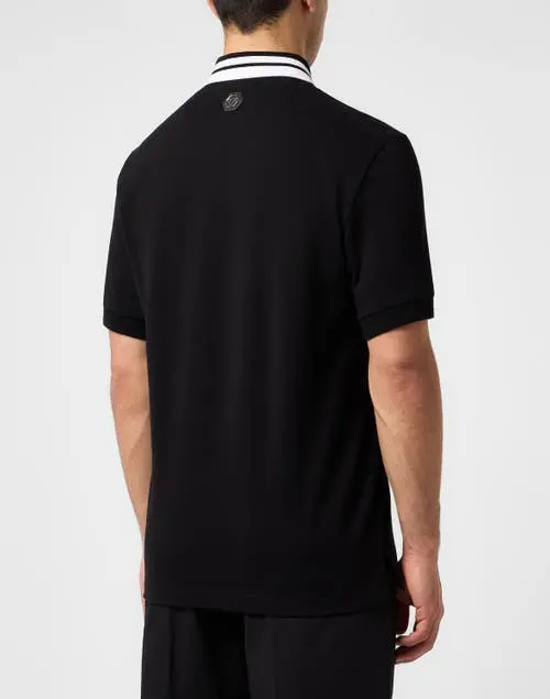 Philipp Plein Polo T-shirt Chest Pocket - Black