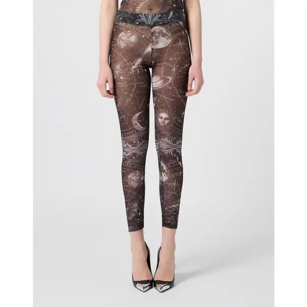 Philipp Plein Tulle Leggings Zodiac