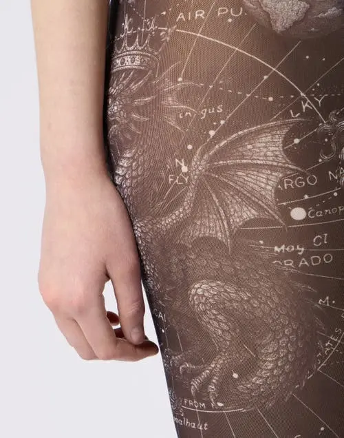 Philipp Plein Tulle Leggings Zodiac
