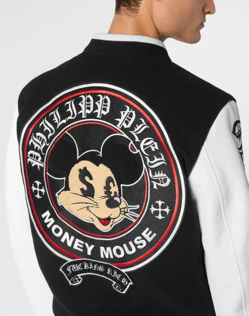 Philipp Plein College Bomber Jacket Ls Money Mouse