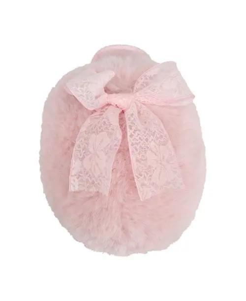 Thalia Sodi Snowbow Puff Ball With Bow Slipper
