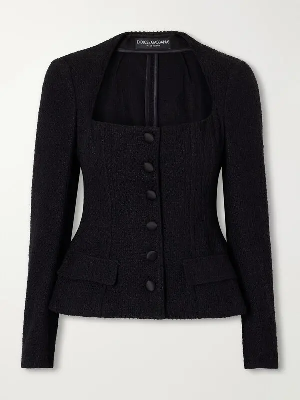 Dolce & Gabbana Bustier Tweed Jacket