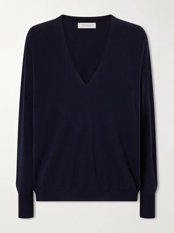 Gabriela Hearst Linna Cashmere Sweater - Blue