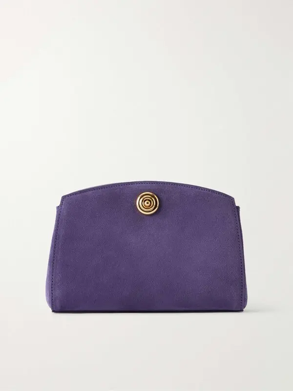 LIFFNER Pushlock Suede Clutch