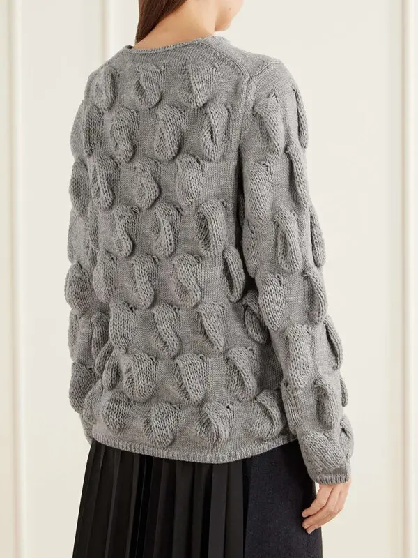 Comme Des Garçons Cable-knit Wool Sweater