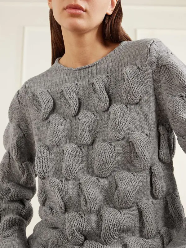Comme Des Garçons Cable-knit Wool Sweater