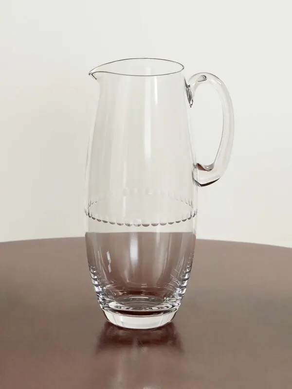 Christofle Perles Lead-free Crystal Water Pitcher - Clear