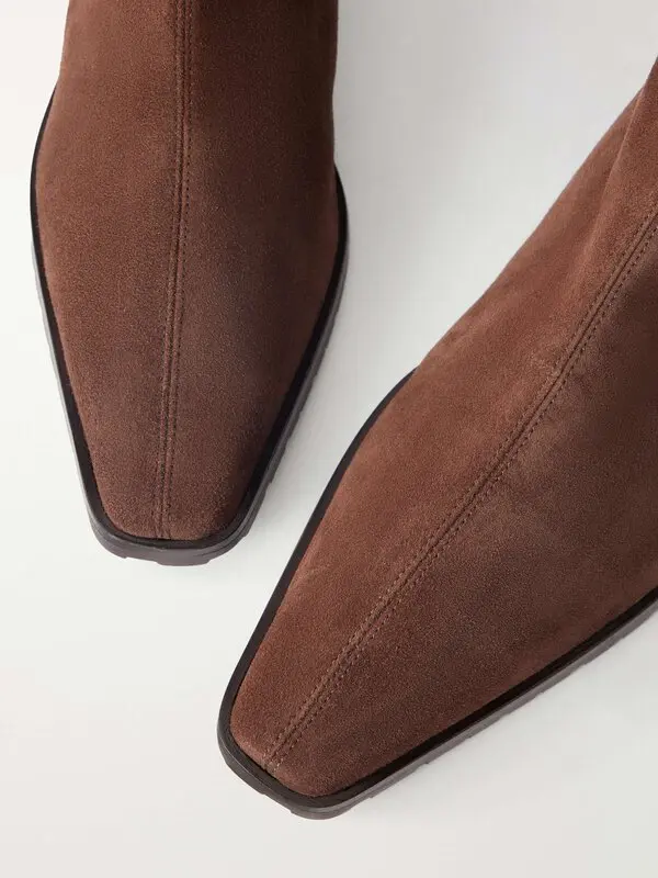 AQUAZZURA Saint Honoré Bootie Suede Ankle Boots
