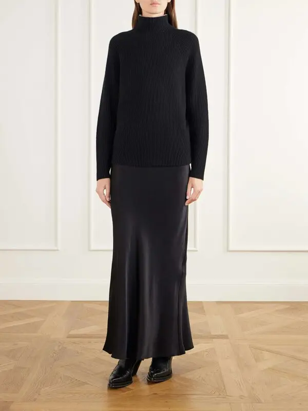 Gabriela Hearst Wigman Ribbed Cashmere Turtleneck Sweater
