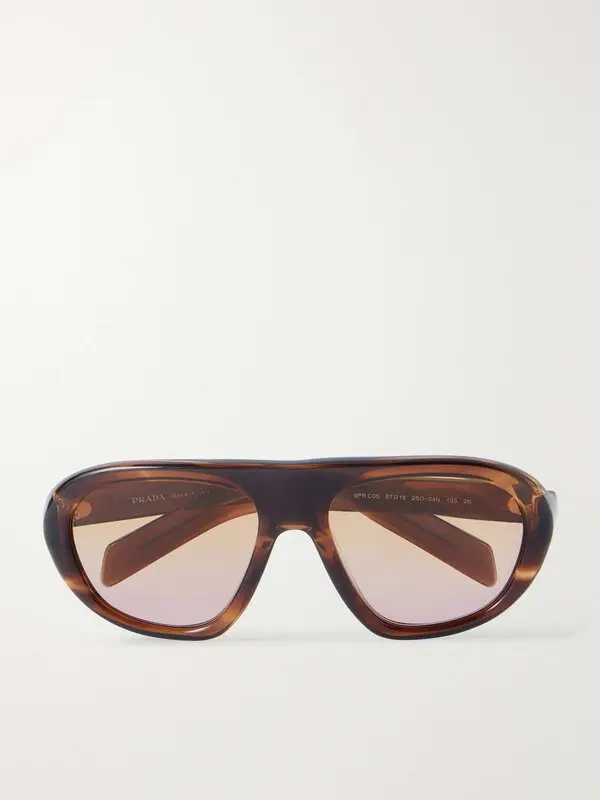 Prada Aviator-style Round-frame Sunglasses