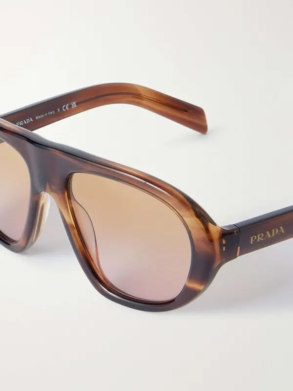 Prada Aviator-style Round-frame Sunglasses
