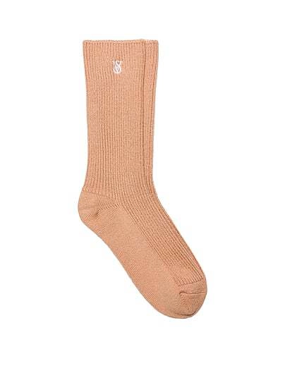 Victoria's Secret Slim Slouchy Crew Socks - Beige