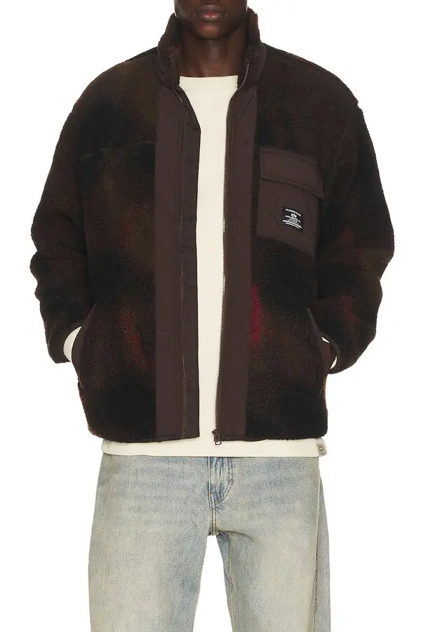 Alpha Industries Houston Relaxed Fit Sherpa Jacket In Multi