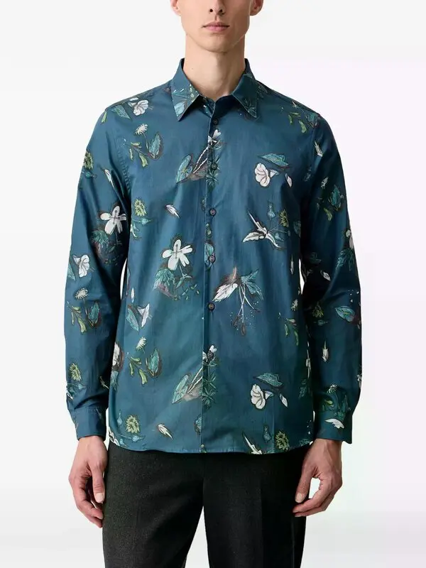 Paul Smith Floral-print Long-sleeved Shirt