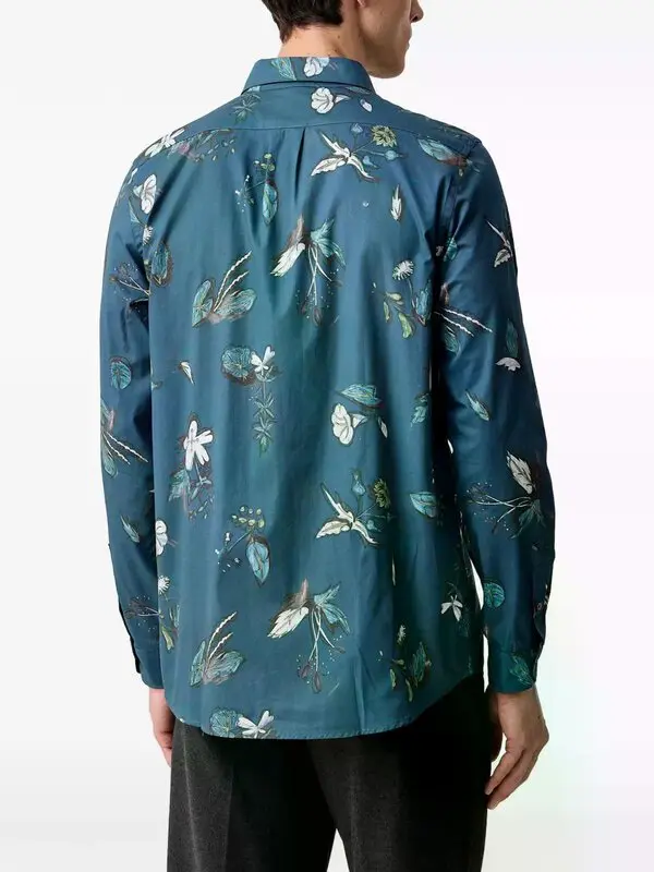 Paul Smith Floral-print Long-sleeved Shirt