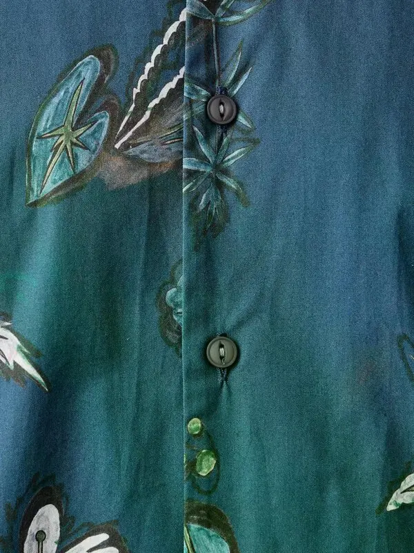 Paul Smith Floral-print Long-sleeved Shirt