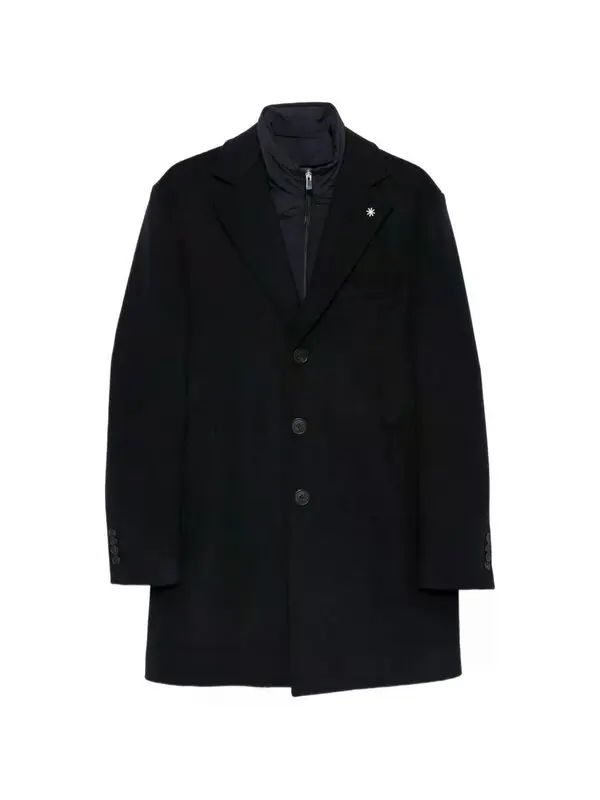 MANUEL RITZ Removable-bib Notched-lapel Coat