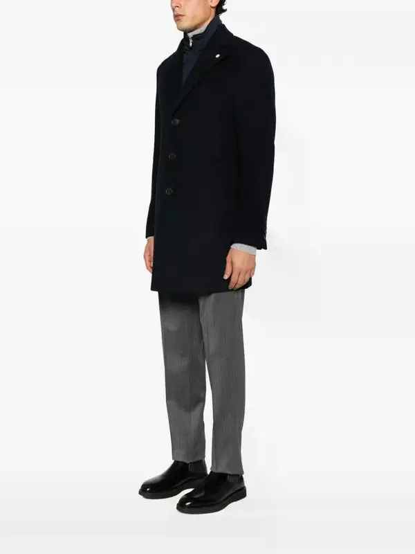 MANUEL RITZ Removable-bib Notched-lapel Coat