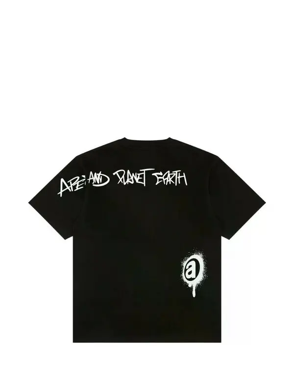 AAPE BY *A BATHING APE Graphic-print T-shirt - Blue
