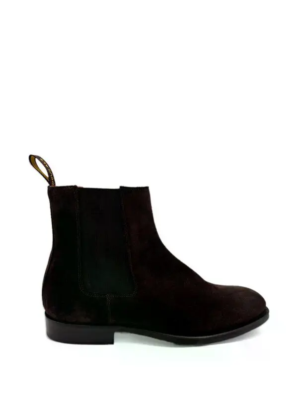 DOUCAL'S Suede-finish Round-toe Chelsea Boots - Brown