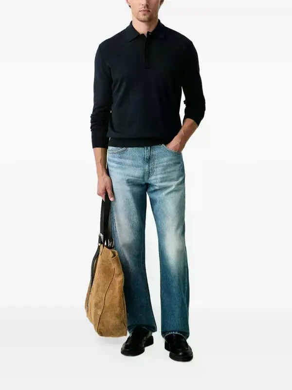 Sisley Faded Straight-leg Jeans
