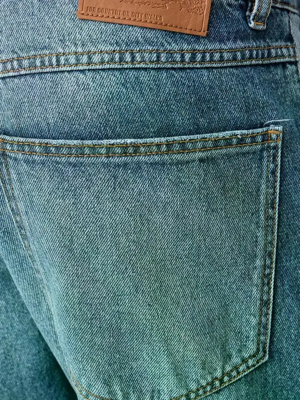 Sisley Faded Straight-leg Jeans