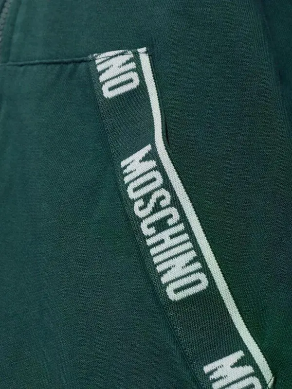 Moschino Logo-tape Zip-up Hoodie
