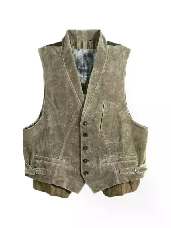 ZIGGY CHEN Layered Buckled Waistcoat