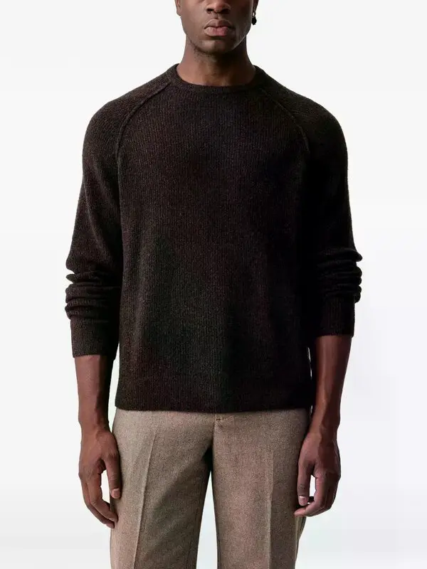 American Vintage Damsville Raglan-sleeve Ribbed-knit Sweater
