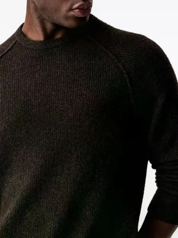 American Vintage Damsville Raglan-sleeve Ribbed-knit Sweater