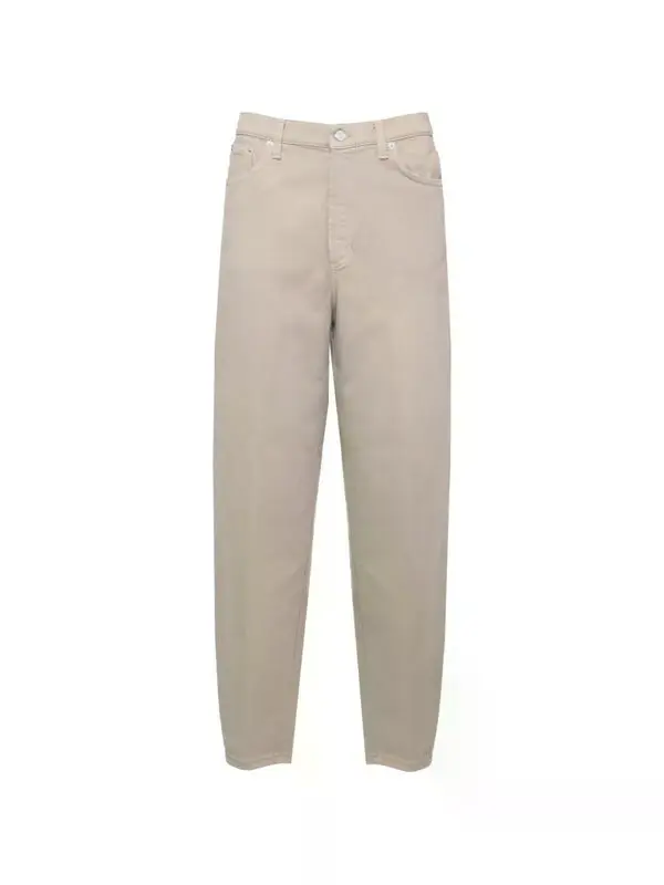 DONDUP Logo-plaque Tapered Trousers