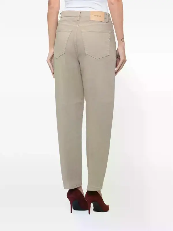DONDUP Logo-plaque Tapered Trousers