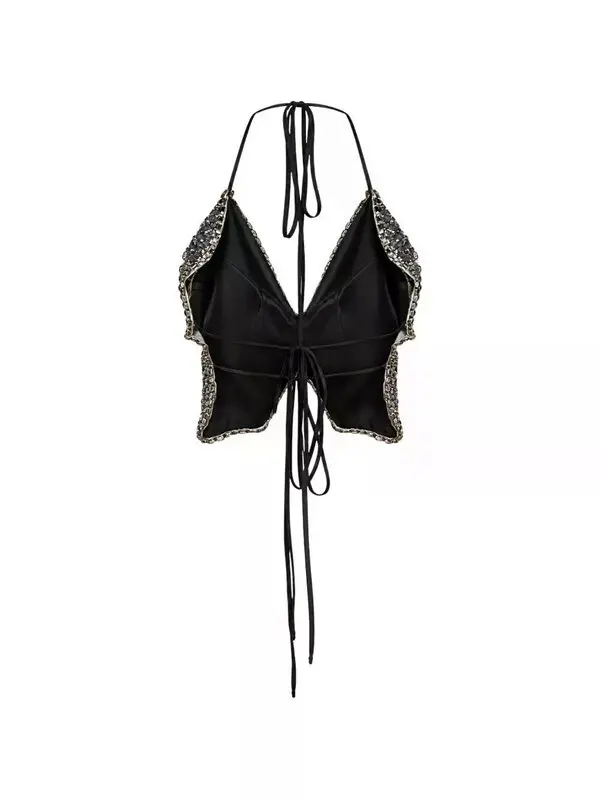 ROOM76 Sequin-embellished Butterfly-shaped Top