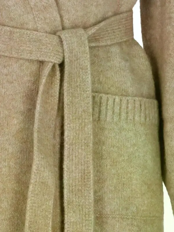 KANGRA Belted Shawl-collar Coat