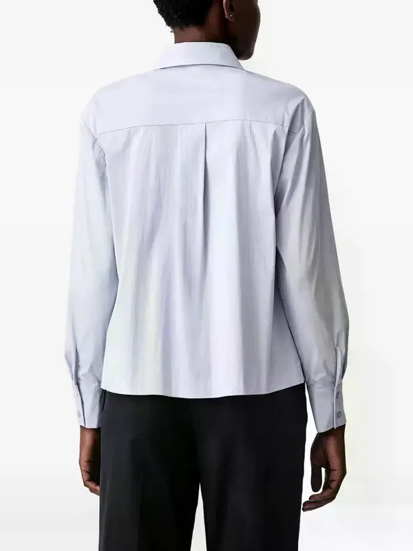 Sisley Side-zip Pleated-back Shirt